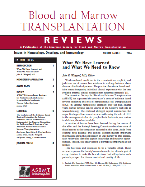 » ASBMT Evidence-Based Reviews for Pediatric and Adult Acute ...